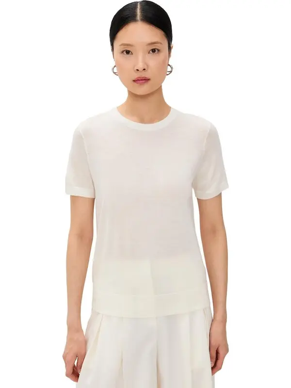 Theory Basic Tee - New Ivory