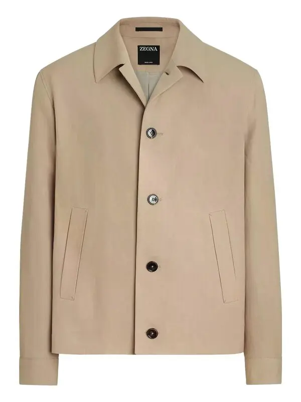 Zegna Oasi Lino Jacket - Neutrals