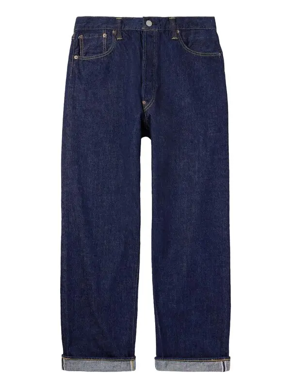 ORSLOW Grand Dad's Straight-leg Selvedge Jeans - Blue