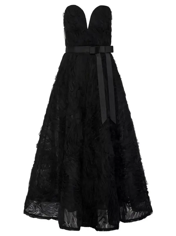 Rebecca Vallance Willow Midi Dress - Black