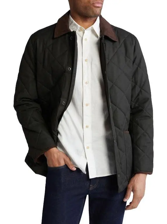 Hart Schaffner Marx Evansville Water Resistant Quilted Jacket - Olive