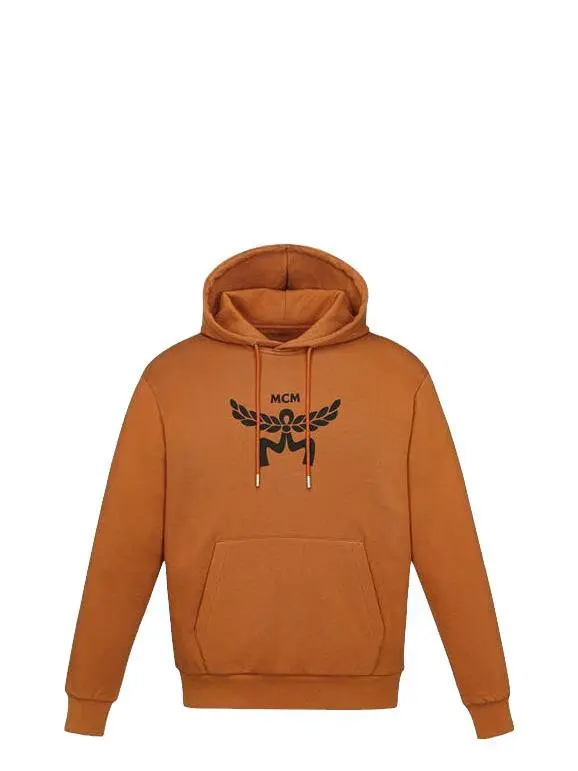 Mcm Classic Logo Hoodie - Cognac