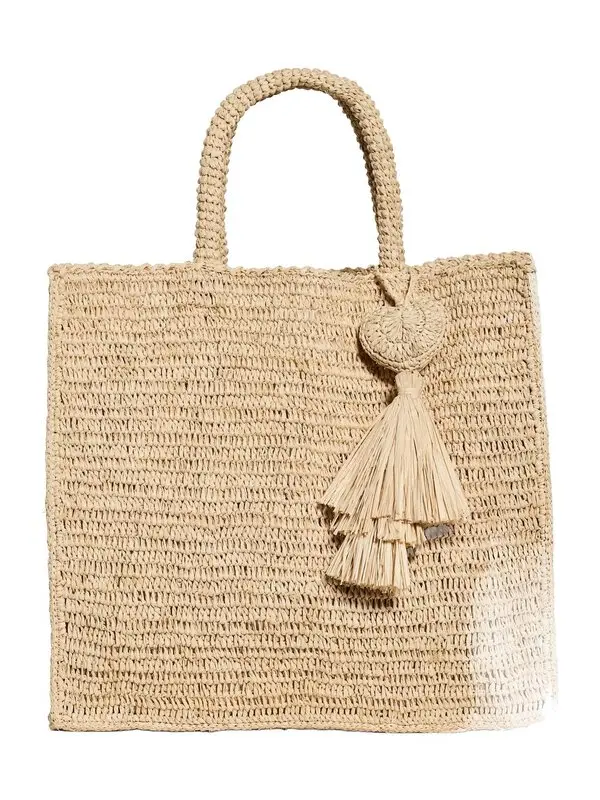 Mar Y Sol Callie Raffia Tote - Natural