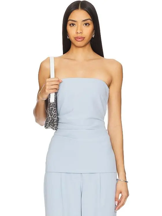 4TH & RECKLESS Strapless Top - Blue