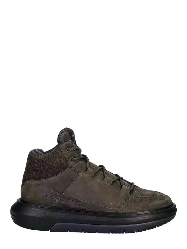 Emporio Armani Suede Sneakers - Brown