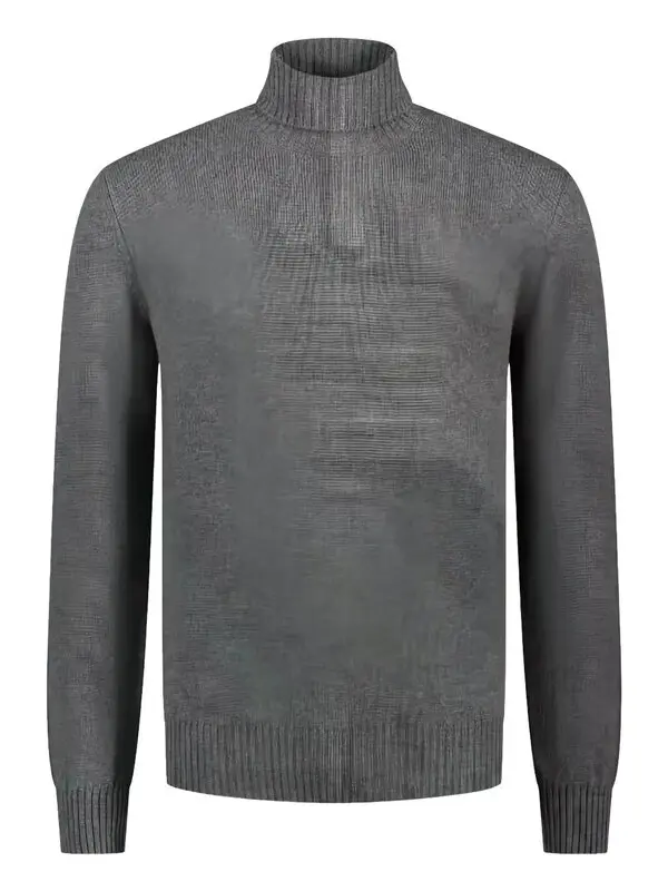 DORIANI CASHMERE Roll-neck Knit Sweater - Grey