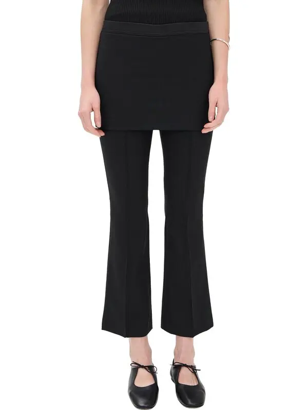 THE GARMENT Noah Crop Skirt Pants - Black