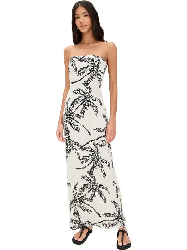 4TH & RECKLESS Carmel Maxi Dress - Beige Print