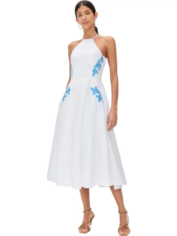 Fanm Mon Fuse Midi Dress - White