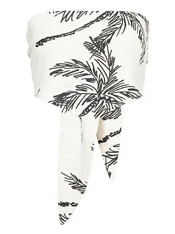 4TH & RECKLESS Yasmina Printed Woven Top - Beige