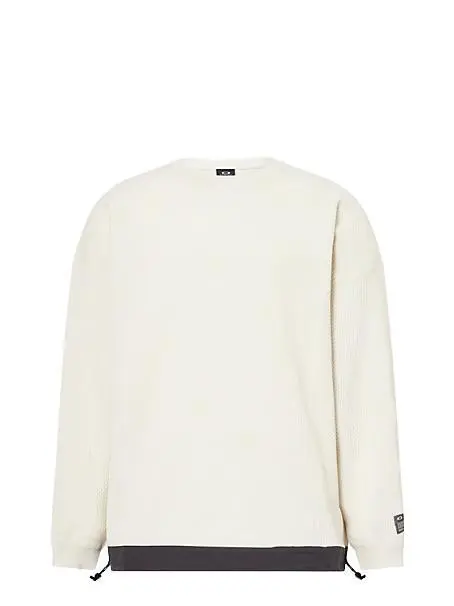 Oakley Knitted Sweatshirt With Brand Appliqu - Mist