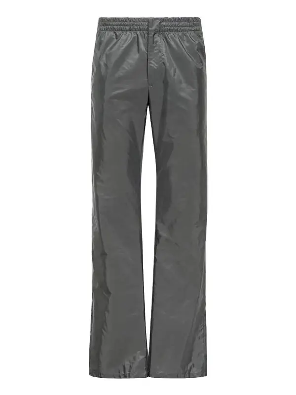 Prada Re-nylon Straight Trousers - Grey