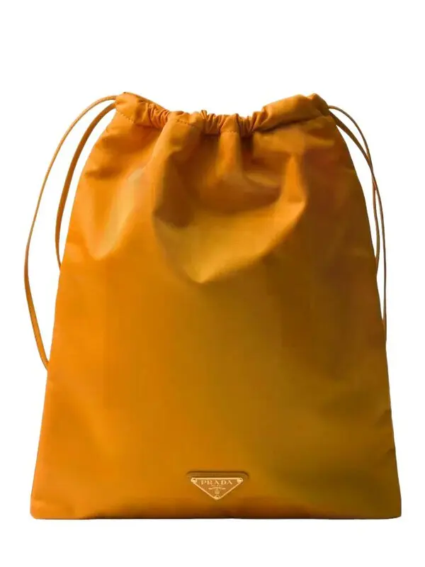 Prada Drawstring Clutch - Orange
