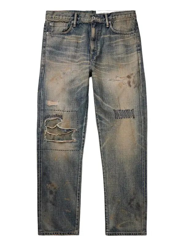 NEIGHBORHOOD Savage Slim-fit Straight-leg Selvedge Jeans - Blue