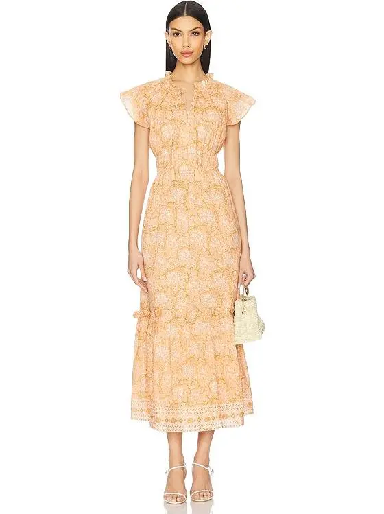 CLEOBELLA Indira Ankle Dress - Cecil Blush Print