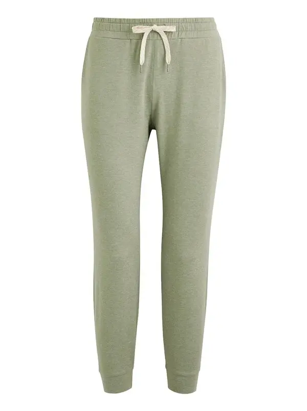 Vuori Performance Jersey Track Pants - Light Green