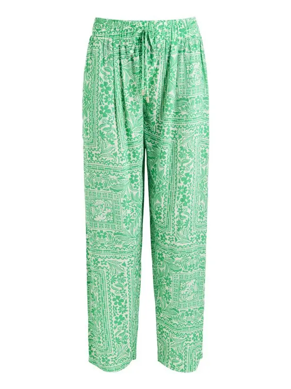 Melissa Odabash Jude Printed Trousers - Green