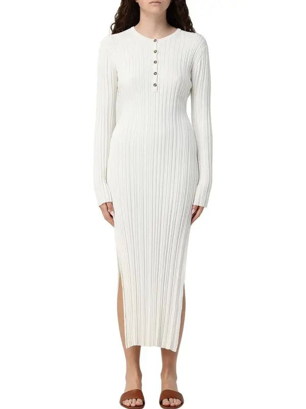 LOU LOU STUDIO Ribbed Maxi Dress - Ivory