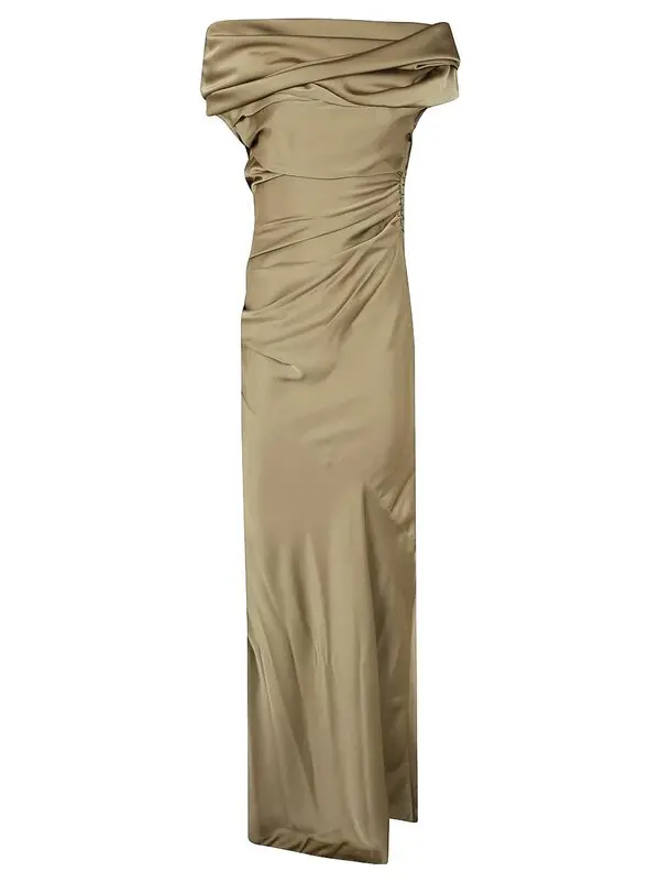 ENTIRE STUDIOS Sleeveless Bound Dress - Brown
