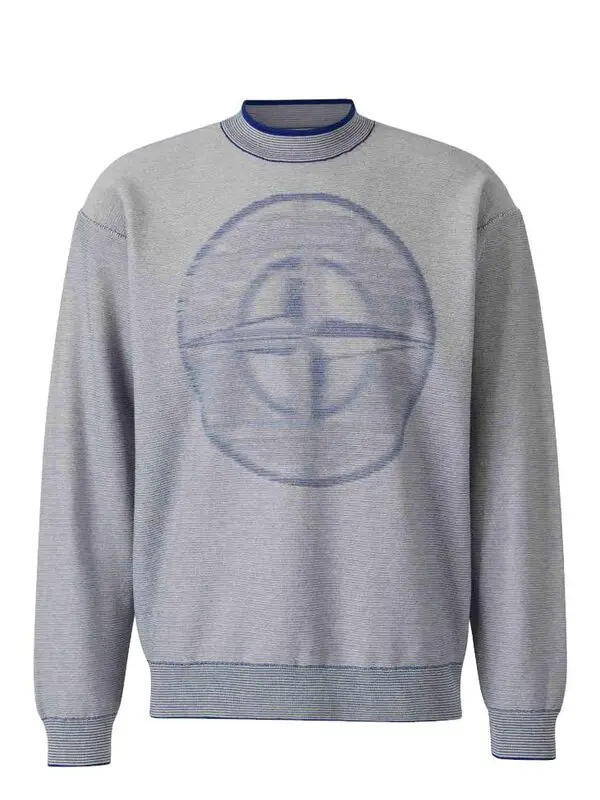 Stone Island Compass Knit Sweater - Cobalt Blue