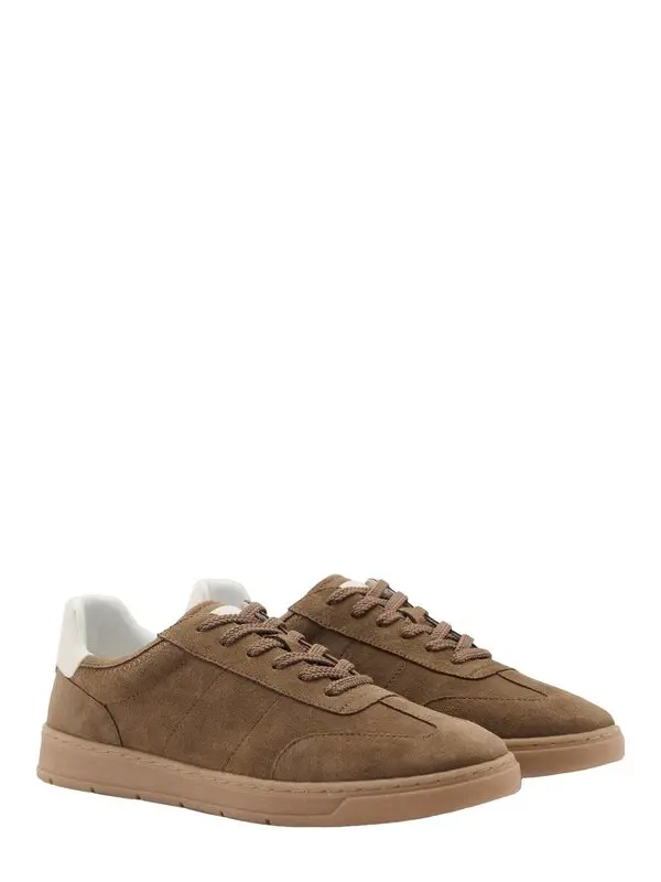 Mango Mixed Sneakers - Medium Brown