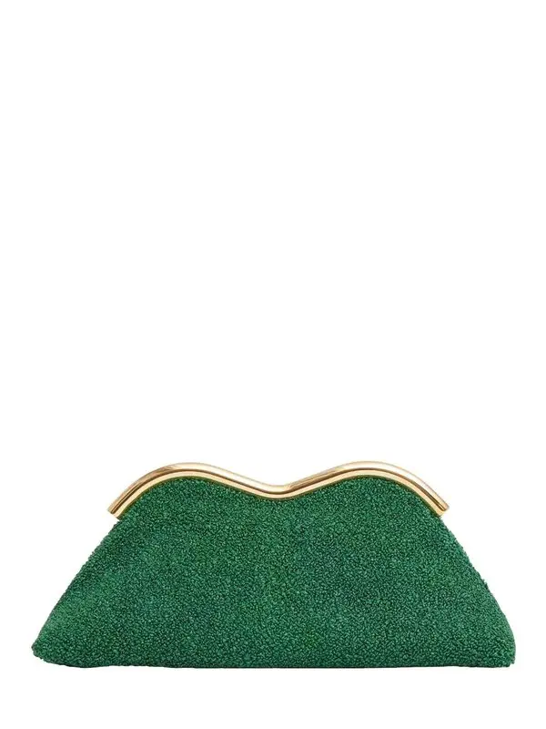 MANSUR GAVRIEL Baci Clutch - Green
