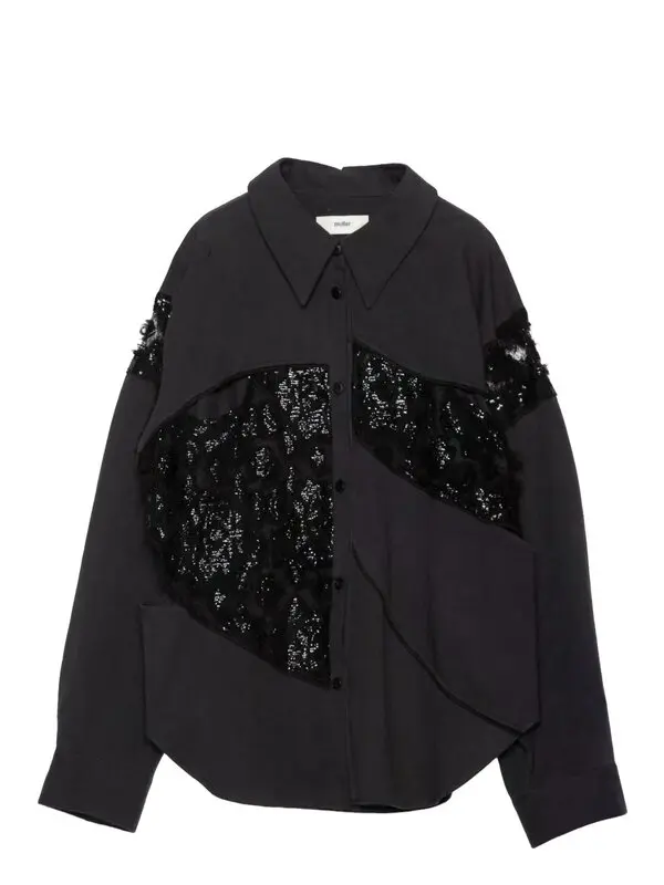 MULLER OF YOSHIOKUBO Gare Line Shirt - Black