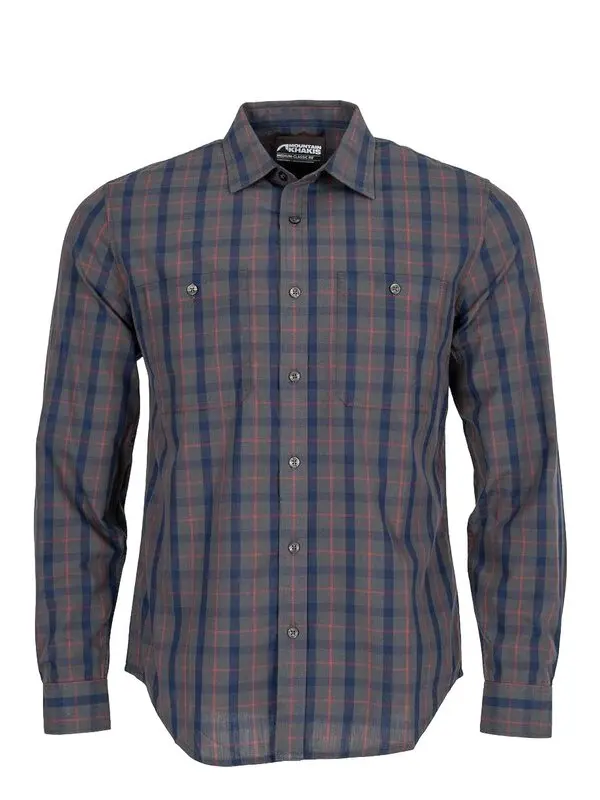 MOUNTAIN KHAKIS Midtown Long Sleeve Woven Shirt - Jackson Grey