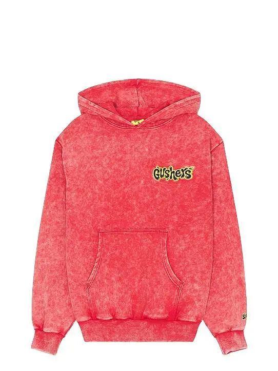 STAY COOL Staycool X Gushers Acid Wash Hoodie - Strawberry