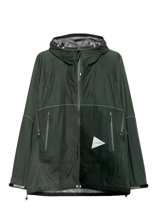 AND WANDER Ripstop Jacket - Green