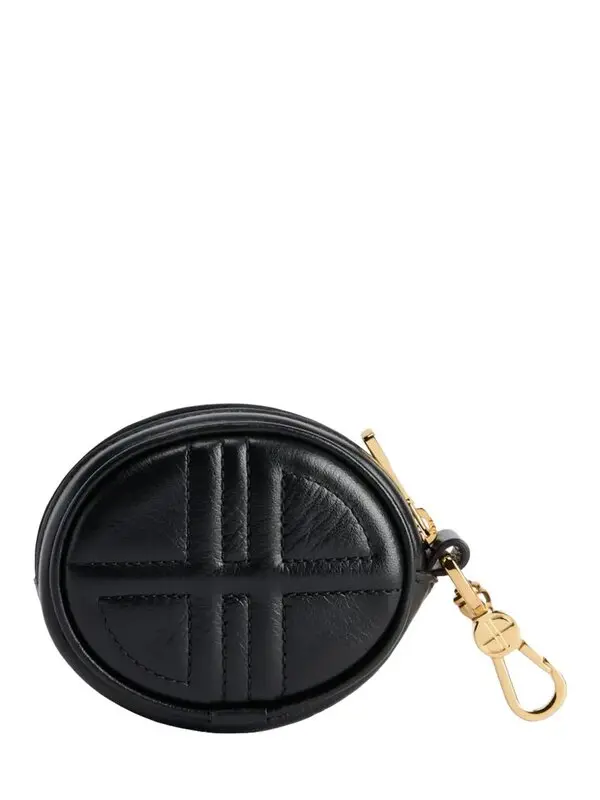 Patou Mini Jp Leather Pouch - Black