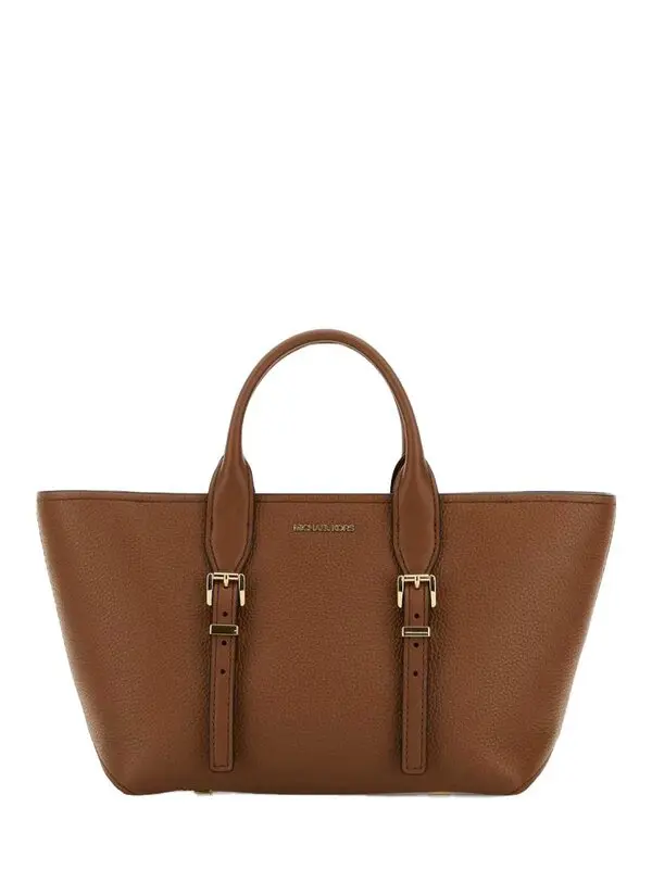 Michael Kors Leather Moore Shopping Bag - Beige O Tan
