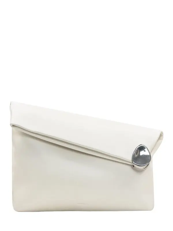 JIL SANDER Clutch With Decoration - White