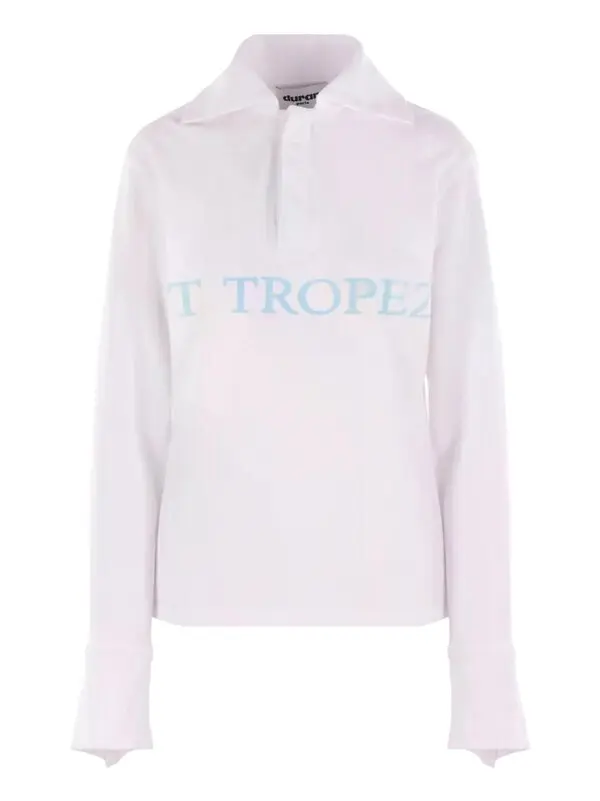 DURAN LANTINK Cotton-piqué Polo Shirt - White