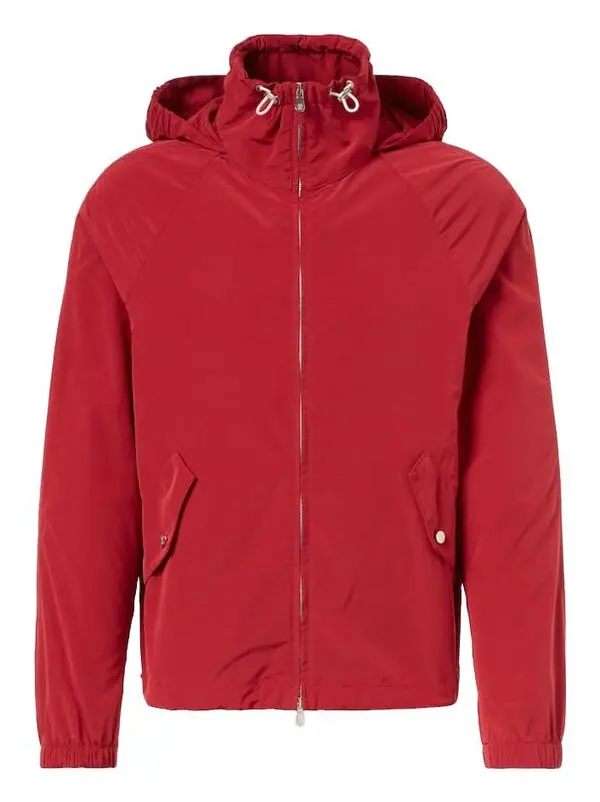 Brunello Cucinelli Hooded Raincoat - Red
