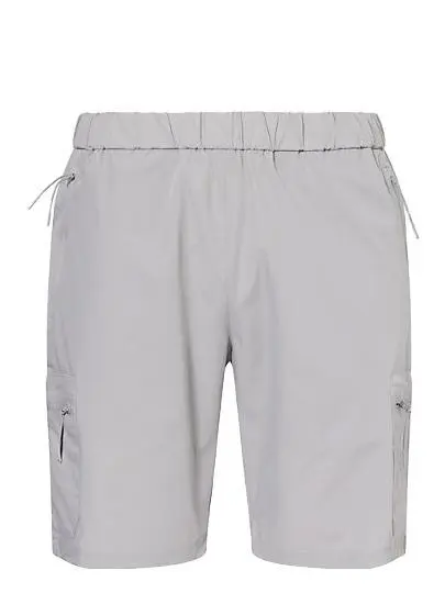 ARNE Active Cargo Stretch-woven Shorts With Zip Pockets - Mid Grey