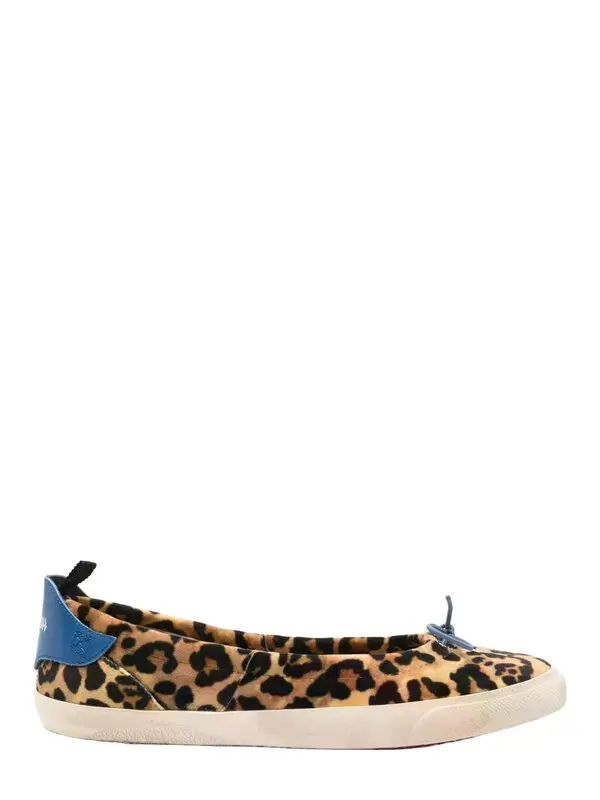 HIDNANDER Amy Leopard Print Ballet Flats - Brown