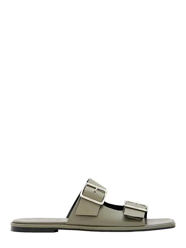 AeydĒ Leather Slides - Green