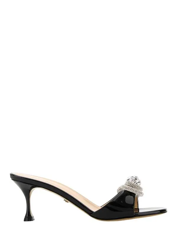 Mach & Mach Double Bow Mules - Black