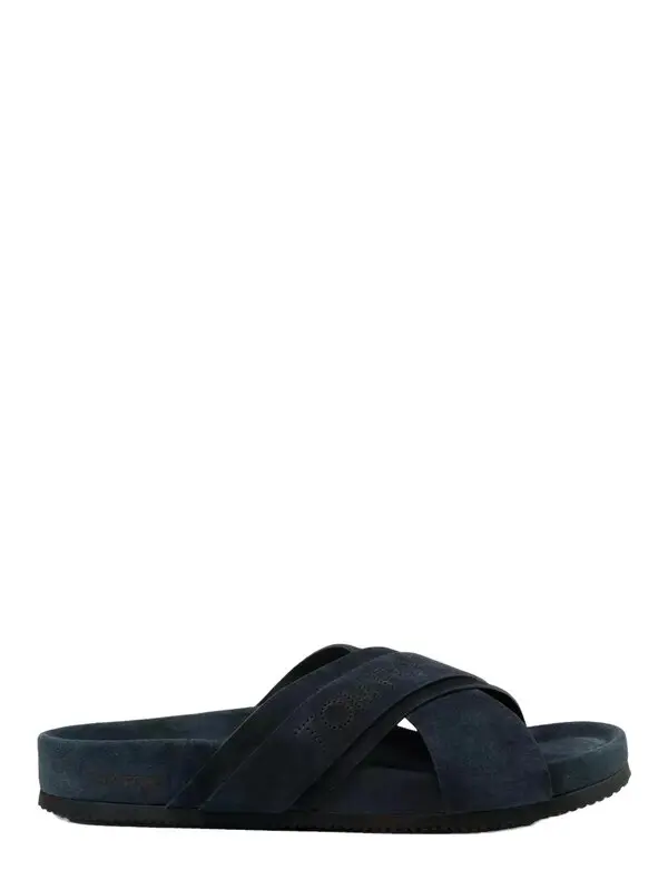 TOM FORD Perforated Logo Slides - Blue