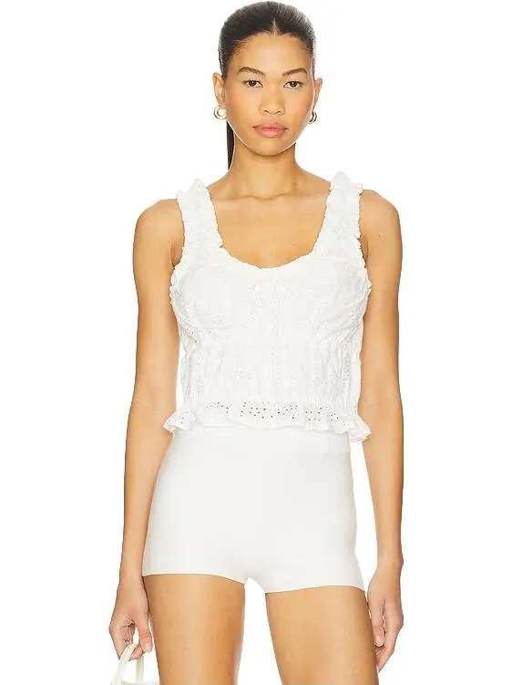 Astr The Label Kissel Top - White