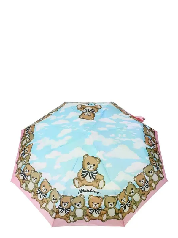 Moschino Teddy Bear-print Umbrella - Blue