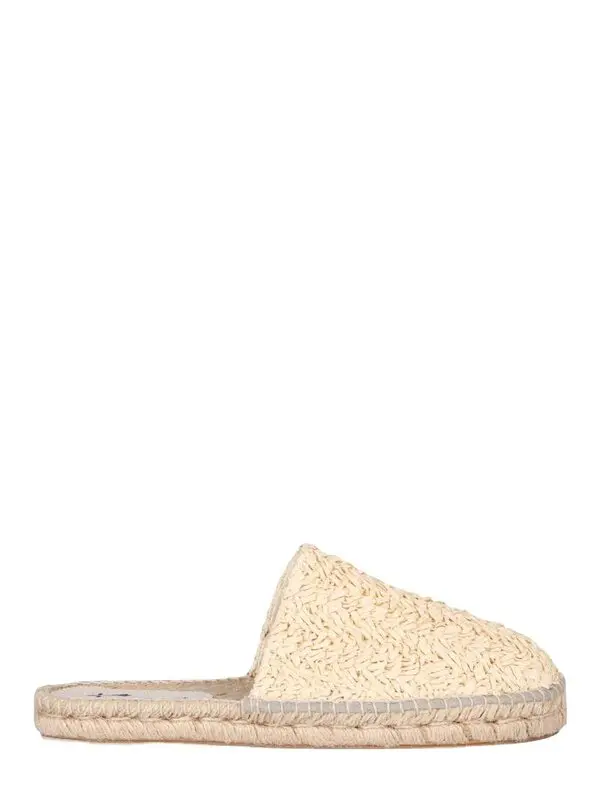 Manebí Raffia Mules - Beige