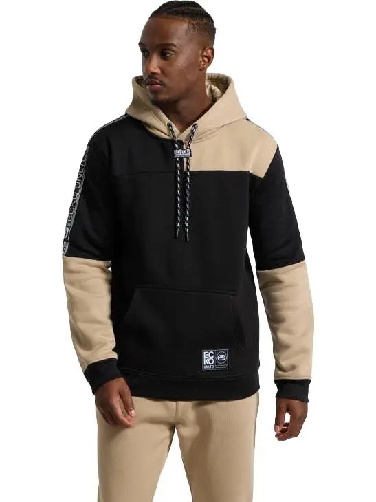 ECKO UNLTD. Half Block Hoodie - Black/taupe