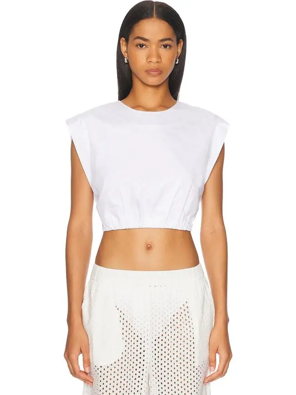 A.L.C. Billie Cotton Top - White