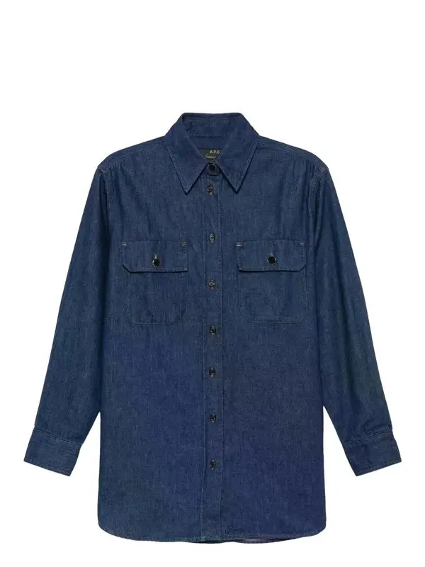A.p.c. X Anastasia Barbieri Mare Shirt - Blue