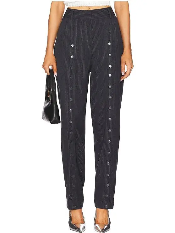 NONCHALANT LABEL Alessia Pant - Dusk & Silver Stripe