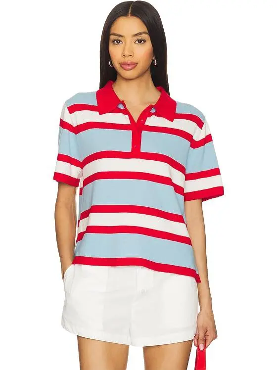 Alice + Olivia Tillie Striped Polo - Multi
