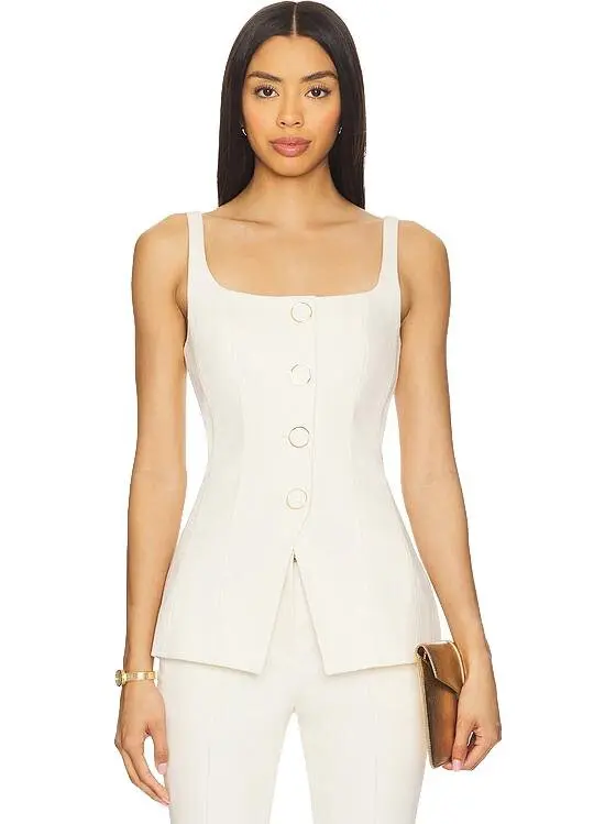Veronica Beard Liana Top - Ecru