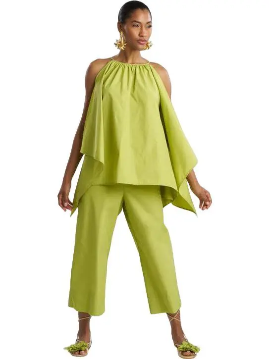 Natori Techno Poplin Handkerchief Top - Pear